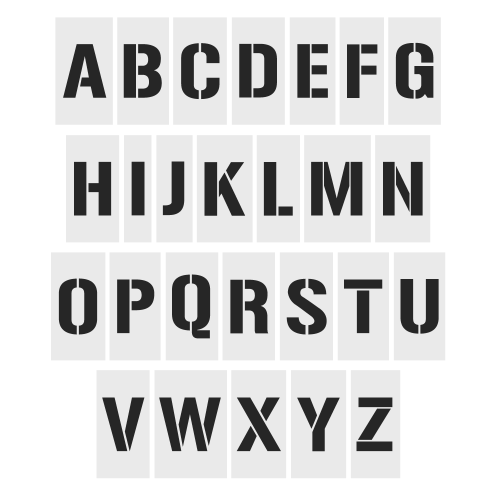 Individual Letters Stencil Stencils Australia Individual Letters Stencil Stencils Australia